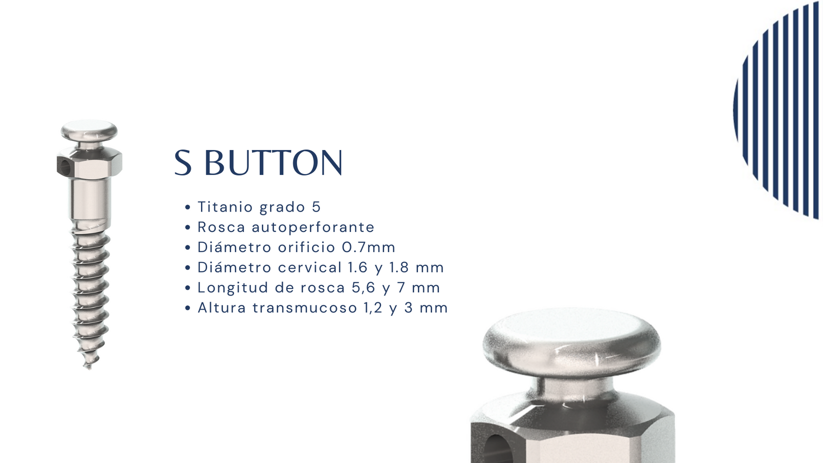 Mini Implante Interradicular S Button – Orbis Dental
